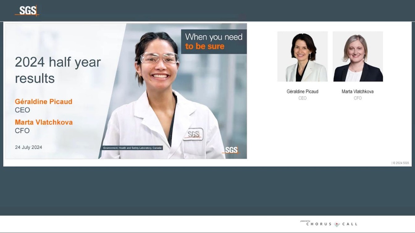 2024 Half Year Results | SGS China